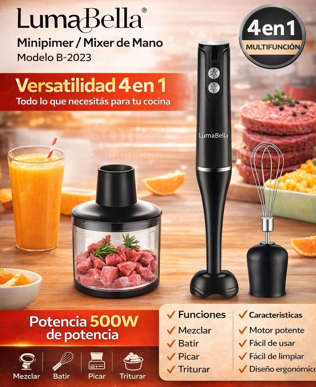 MINIPIMER MIXER LUMABELLA 500W